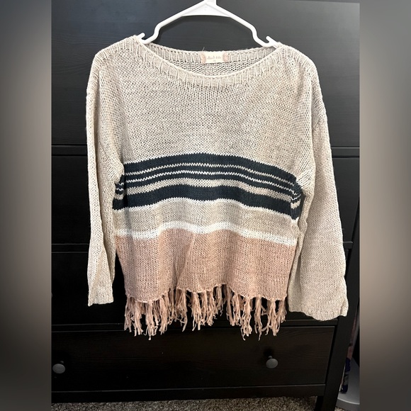 Altar'd State | Sweaters | Altard State Sterchi Fringed Knit Sweater ...